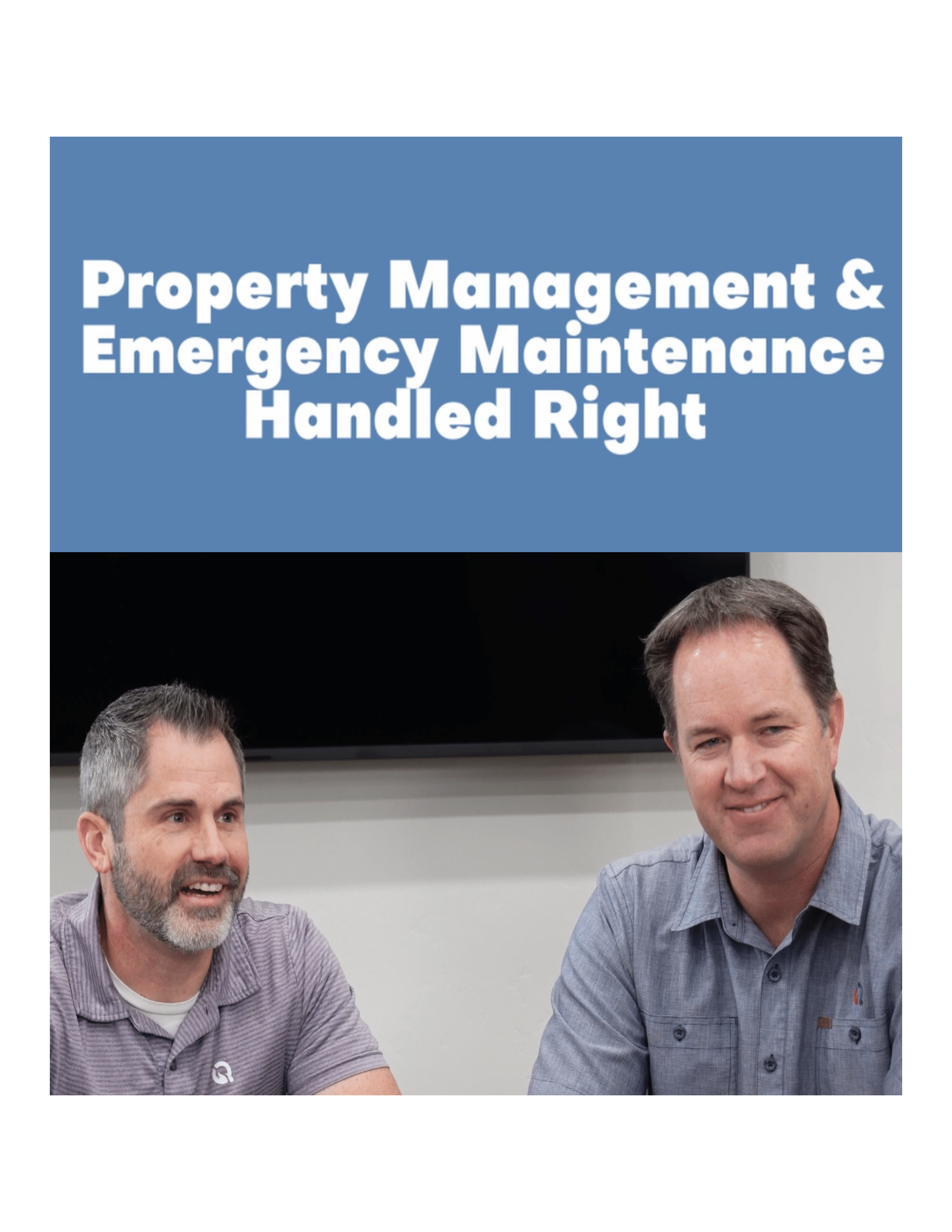 Property Management and Emergency Maintenance Handled Right - Kasteel ...